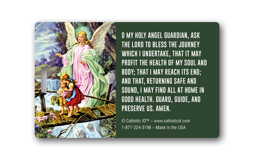 Guardian Angel Luggage Tag – Catholic ID