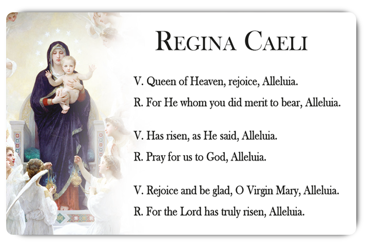 Regina Caeli Prayer Card – Catholic ID